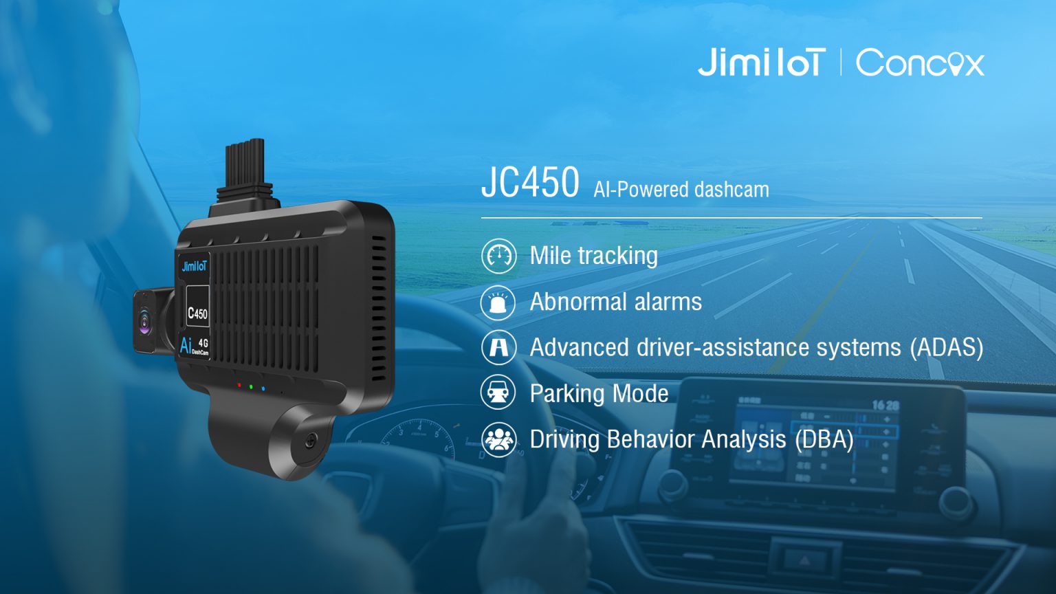 JC450 AI-Powered car security cameras - Jimi IoT