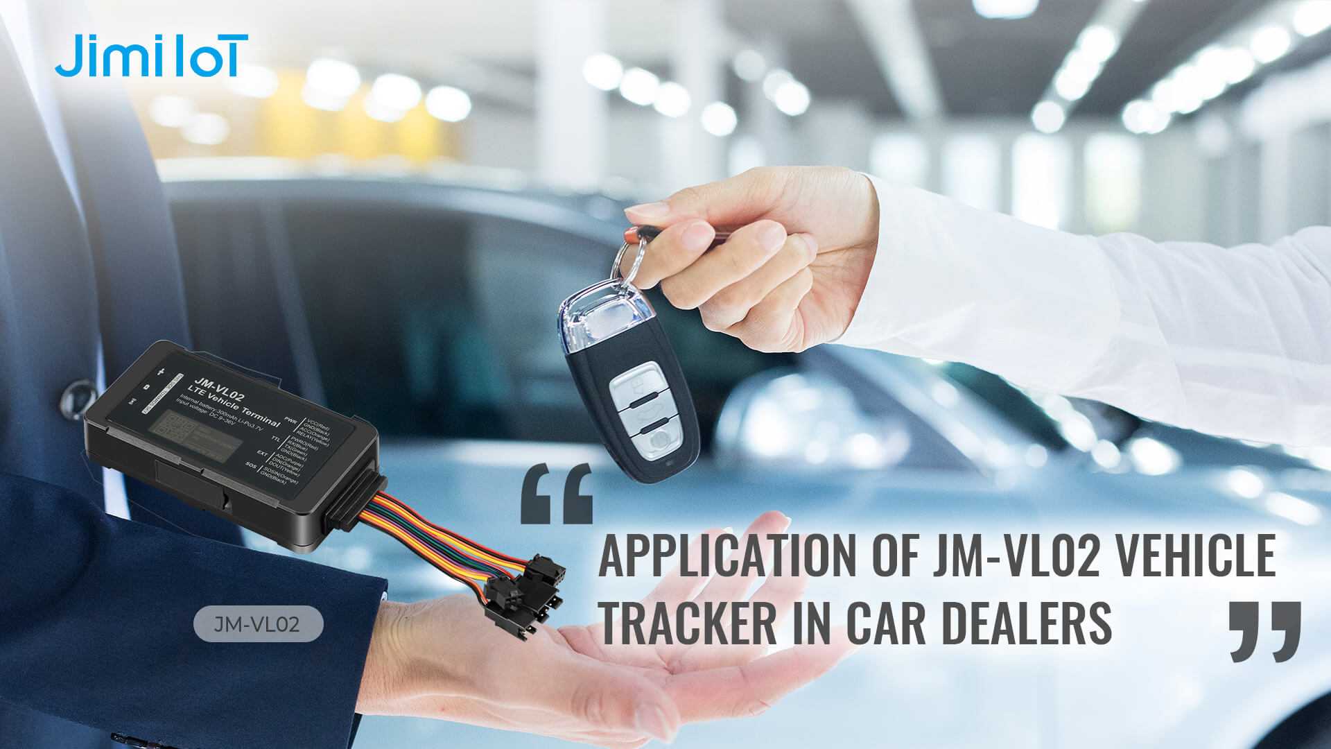 Application of JM-VL02 Vehicle Tracker in Car Dealers - Jimi IoT