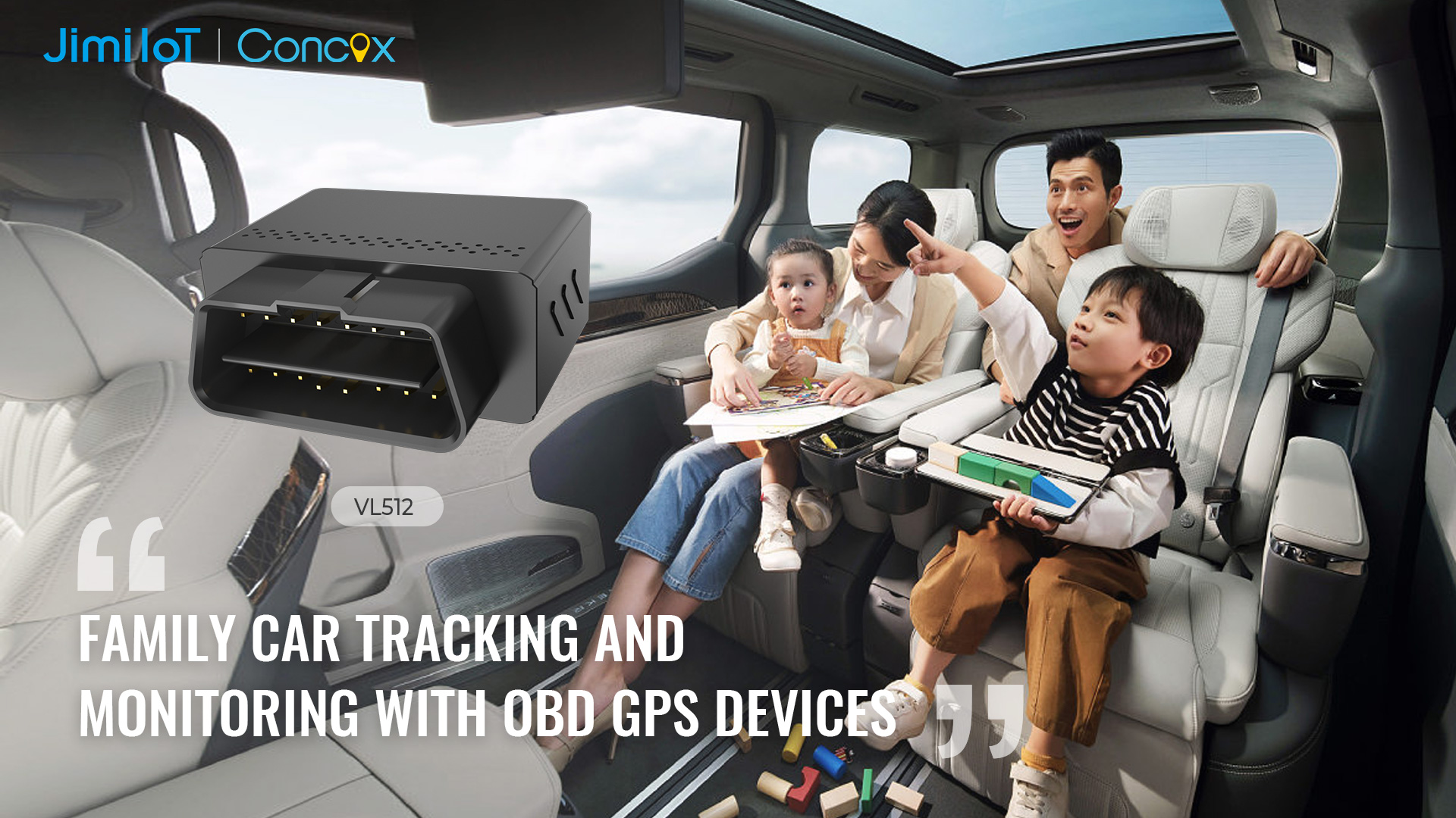 Family Car Tracking and Monitoring with OBD GPS tracker - Jimi IoT