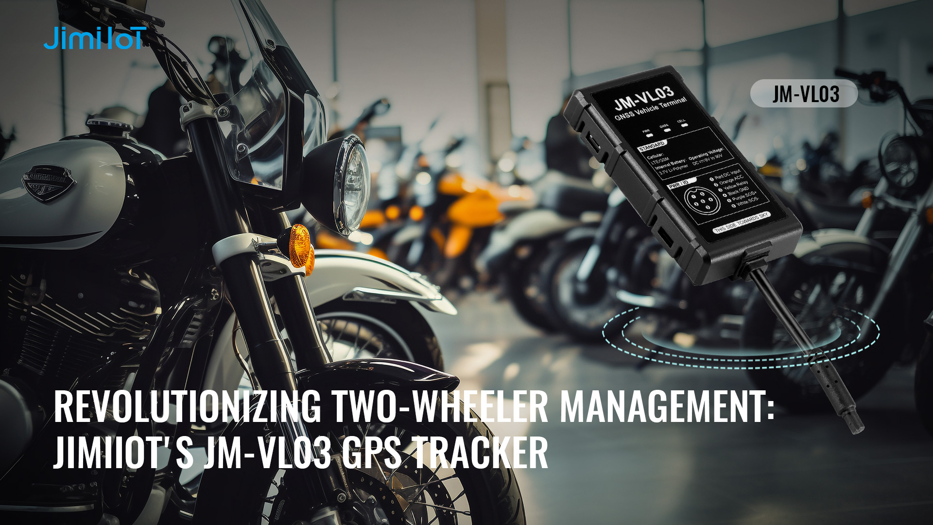Two-Wheeler Management: VL03 GPS Tracker - Jimi IoT